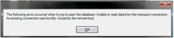 Holdem manager unable to read data from the transport connection - Techyv.com